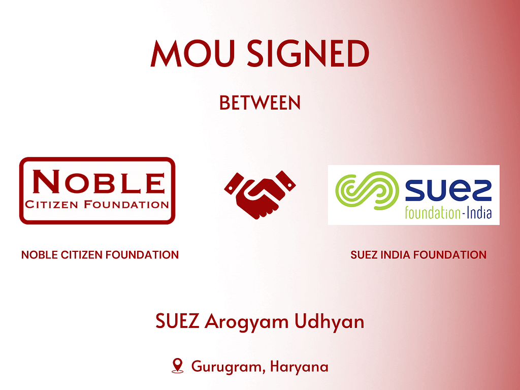 SUEZ India and Noble Citizen Foundation Join Hands to Make Gurugram ...